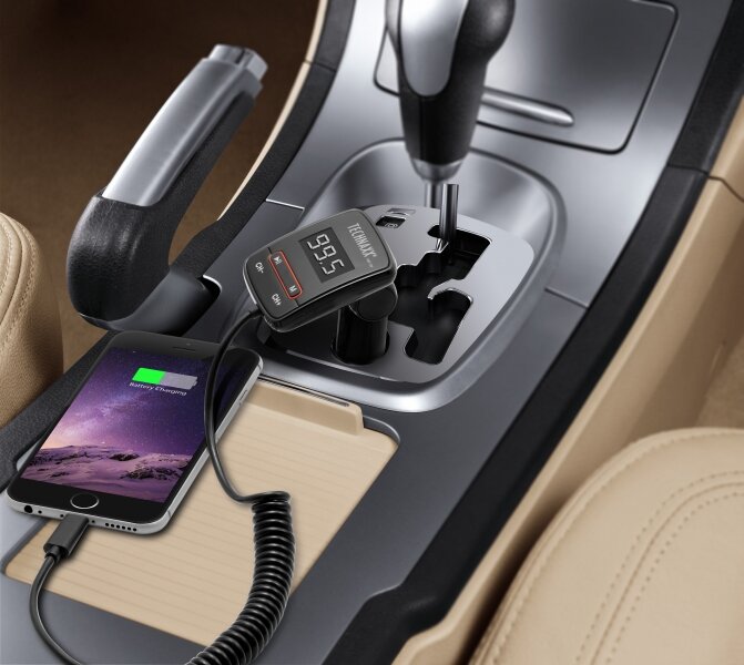 Technaxx FMT700 FM-Transmitter mit Ladefunktion für iPhone sicher ...