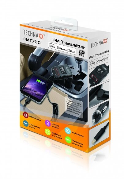 Technaxx FMT700 FM-Transmitter mit Ladefunktion für iPhone sicher ...